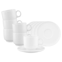 Seltmann Weiden Cappuccinotassen mit Untertassen Sento Home 300 ml 6er Set