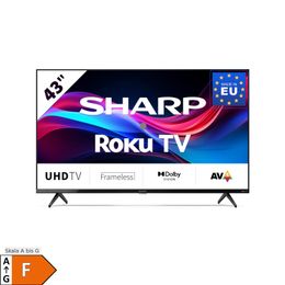Sharp 43GJ4225E - 43 Zoll Fernseher (108 cm) 4K Ultra HD Roku TV - Streaming LED Smart TV (HDR10, HDMI, Receiver, WLAN)
