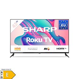 Sharp 43FD2E &ndash; 43 Zoll Fernseher Full HD Roku Smart TV &ndash; Rahmenloses Design, HDR10, WLAN, LED-Hintergrundbeleuchtung