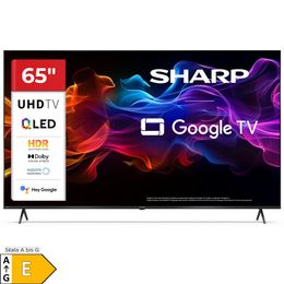 Sharp 65HP5265E 65 Zoll 4K Ultra HD QLED Google TV Fernseher Dolby Vision Atmos HDMI 2.1 Quantum Dot