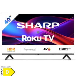 Sharp 40GD2225E &ndash; 40 Zoll Fernseher (101 cm) Full HD Roku TV&ndash; HDR10, Dreifach-Tuner DVB-T2/C/S2, 3x HDMI, USB, WLAN