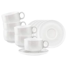 Seltmann Weiden Milchkaffeetassen mit Untertassen Sento Home 350 ml 6er Set