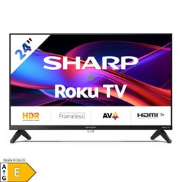Sharp 24GD2225E - 24 Zoll HD Ready Smart TV WLAN Roku TV - HDR10, Triple Tuner, 3 HDMI & USB Media Player
