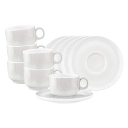Seltmann Weiden Kaffeetassen mit Untertassen Sento Home 210 ml 6er Set