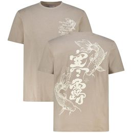 Jack & Jones Herren Gro&szlig;e Gr&ouml;&szlig;en | Jack&Jones T-Shirt mit R&uuml;ckenprint Farbe khaki Gr&ouml;&szlig;e: 6XL