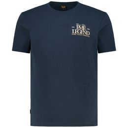 PME-Legend Herren Gro&szlig;e Gr&ouml;&szlig;en | PME LEGEND T-Shirt mit Label-Print Farbe dunkelblau Gr&ouml;&szlig;e: 3XL