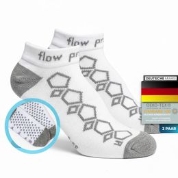 ZOVAR Flow Pressure Sneaker-Socken - 2 Paar Grau - Gr. 43 - 46