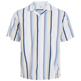Jack & Jones Herren Gro&szlig;e Gr&ouml;&szlig;en | Jack&Jones Freizeithemd aus Viskosemischung Farbe hellblau/wei&szlig; Gr&ouml;&szlig;e: 3XL