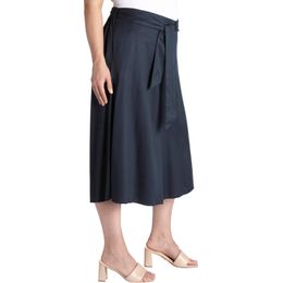 sheego Damen Hosenrock mit Bindeg&uuml;rtel, tiefblau, Gr&ouml;&szlig;e 58