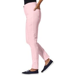 WITT Damen Jeans in verk&uuml;rzter Form, Dehnbund, hellros&eacute;, Gr&ouml;&szlig;e 20