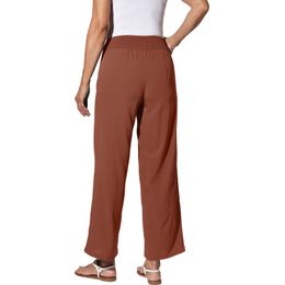 WITT Damen Schlupfhose mit gesmoktem Bund, rotbraun, Gr&ouml;&szlig;e 40