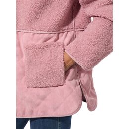 WITT Damen 2-in-1-Jacke aus Teddyfleece und Cord, hortensie, Gr&ouml;&szlig;e 46