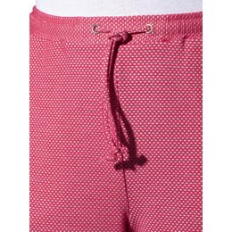 WITT Damen Schlupfhose mit silberfarbenen Galonstreifen, pink-gemustert, Gr&ouml;&szlig;e 24
