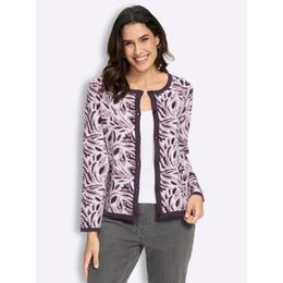 Jacquardstrickjacke