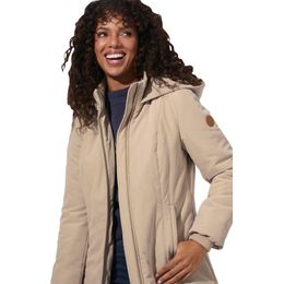WITT Damen Kapuzenjacke mit Rei&szlig;verschluss-Taschen, beige, Gr&ouml;&szlig;e 54