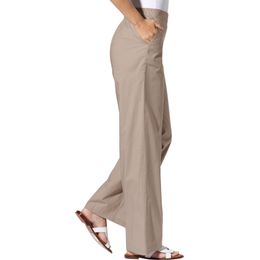 Heine Witt Damen Schlupfhose mit weitem Bein, sesam, Gr&ouml;&szlig;e 38