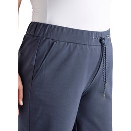 sheego Damen Bermudas mit Schlupfbund, aus Jersey, rauchblau, Gr&ouml;&szlig;e 50