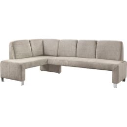Eckbank exxpo - SOFA FASHION "Intenso, viele Bezugsstoffe Cord, Struktur 243/158 cm (B/T)", taupe, B:243cm H:92cm T:158cm, Zusammensetzung: PES 95%, NY 5%, Sitzb&auml;nke, Eckbank, hohe Bodenfreiheit, frei im Raum stellbar, hoher Sitzkomfort
