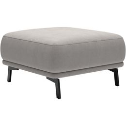 Sch&ouml;ner Wohnen Kollektion Polsterhocker "Tossa, smarte Erg&auml;nzung f&uuml;r dein Wohnzimmer, Breite 73 cm", light, grau, B:73cm H:43cm T:73cm, 100% Polyester, SCH&Ouml;NER WOHNEN-KOLLEKTION, Hocker, Polsterhocker, Flexibler Komfort, edle Optik & saugroboterfreundlich