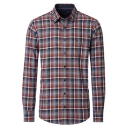 Langarmhemd Casamoda "Casamoda Freizeithemd kariert", Herren, Gr. L, Normalgr&ouml;&szlig;en, blau, 100% Baumwolle, kariert, comfort fit, Hemden