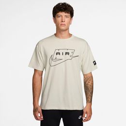 T-Shirt Nike "U NSW TEE LSE AIR", Herren, Gr. L, light bone, Obermaterial: 100% Baumwolle, Shirts T-Shirt, sportlicher Schnitt, f&uuml;r Freizeit und Sport