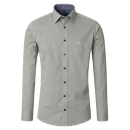 Langarmhemd Casamoda "Casamoda Freizeithemd Print", Herren, Gr. XL, Normalgr&ouml;&szlig;en, gr&uuml;n, 100% Baumwolle, bedruckt, l&auml;ssig geschnitten, Hemden