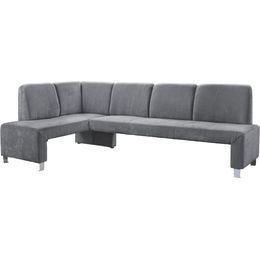 Eckbank exxpo - SOFA FASHION "Intenso, viele Bezugsstoffe Cord, Struktur 243/158 cm (B/T)", antrazith, B:243cm H:92cm T:158cm, Zusammensetzung: Polyester 100%, Sitzb&auml;nke, Eckbank, hohe Bodenfreiheit, frei im Raum stellbar, hoher Sitzkomfort