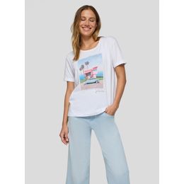 Print-Shirt Rabe "T-Shirt", Damen, Gr. 42, wei&szlig;, 95%Baumwolle, 5%Elasthan, unifarben, gerade, Shirts