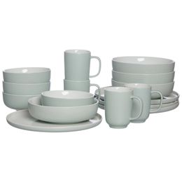 Ritzenhoff & Breker Geschirr-Set RITZENHOFF & BREKER "Kombiservice Jasper 16er Set", gr&uuml;n (mint), 16, Keramik, Geschirr-Sets, Geschirr-Set, Sp&uuml;lmaschinengeeignet