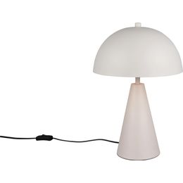 Trio LEUCHTEN Tischleuchte "ALFIE, Metall Tischlampe H&ouml;he 43cm &Oslash; 30cm exkl 1x E27 max 40W", greige, 1, &Oslash; 30cm H: 43cm, 1 Stk., Leuchten, Schnurschalter ON/OFF, aus min. 50% Recycling-Material, Tischleuchte