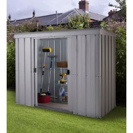 Ger&auml;tehaus Yardmaster "Titanium 6 x 4", silber, Stahl, Stahlblech, Ger&auml;teh&auml;user, Stahl