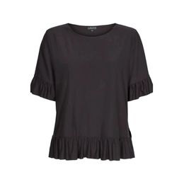 Blusentop LIBERT&Eacute; ESSENTIEL "Libert&eacute; Essentiel Shirt ALMA", Damen, Gr. L/XL, schwarz, Obermaterial: 90% Polyester, 10% Elasthan, Blusen Blusentop