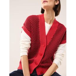 Walbusch Strickweste mit Waffelstruktur