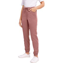 Damen Schlupfhose in Twill-Qualit&auml;t rosenholz, Gr&ouml;&szlig;e 38