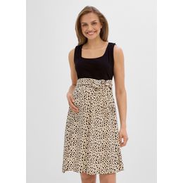 bonprix 2-in-1 Umstands- und Stillkleid aus Bio-Baumwolle, schwarz, Gr.36/38 (S), Mama Kleid f&uuml;r die Schwangerschaft und danach, 95% Baumwolle (organic)