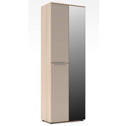 Pharao24.de Dielenschrank Flurschrank mit Spiegelt&uuml;r 65 cm breit