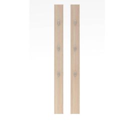 Pharao24.de Wandgarderobe Wandgarderobenleiste im 2er Set mit festen Haken (2er Set)