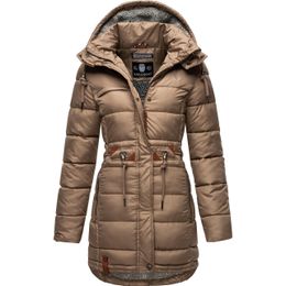 Steppmantel Navahoo "Daliee", Damen, Gr. XXL (44), grau (taupe), Oberstoff: 100% Polyester. Futter: 100% Polyester. Wattierung: 100% Polyester. &Auml;rmelfutter: 100% Polyester, tailliert ca. Mitte Oberschenkel, hoch geschlossener Ausschnitt, &Auml;rmel ohne &Auml;rmelschlitz Rippstrickb&uuml;ndchen, M&auml;ntel Steppmantel, Stylischer Winterparka mit abnehmbarer Kapuze