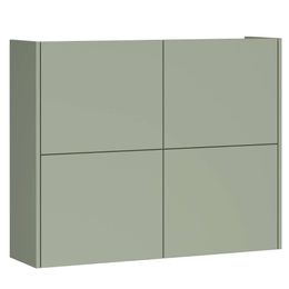 Pharao24.de H&auml;ngeschrank Flurschrank in Graugr&uuml;n und Wildeichefarben