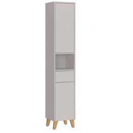 Pharao24.de Badezimmerhochschrank Badseitenschrank 33 cm breit mit Push to open Funktion