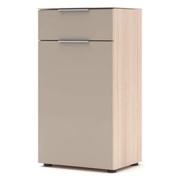 Pharao24.de Garderobenkommode Flur Kommode in Hellgrau 99 cm hoch