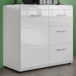 Pharao24.de Wohnzimmerkommode Flurkommode Hochglanz in modernem Design
