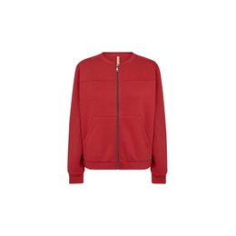 Cardigan soyaconcept "Soya Concept Cardigan SC-ANGELIN", Damen, Gr. L, 4177 chili pepper, Obermaterial: 60% Baumwolle, 40% Polyester, Strickjacken