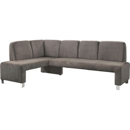 Eckbank exxpo - SOFA FASHION "Intenso, viele Bezugsstoffe Cord, Struktur 243/158 cm (B/T)", braun, B:243cm H:92cm T:158cm, Zusammensetzung: PES 95%, NY 5%, Sitzb&auml;nke, Eckbank, hohe Bodenfreiheit, frei im Raum stellbar, hoher Sitzkomfort