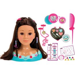 Frisier- & Schminkkopf klein "Princess Coralie, Mia", bunt, Frisierk&ouml;pfe, KinderH:27cm, Kunststoff, H:27cm