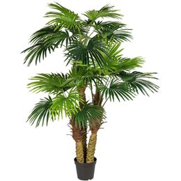 Kunstpalme Creativ green "F&auml;cherpalme", gr&uuml;n, H:185cm, Kunststoff, Kunstpflanzen