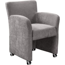 Sessel exxpo - SOFA FASHION "Intenso, Loungesessel, modern", cappuccino, B:66cm H:85cm T:48cm, Zusammensetzung: Polyester 100%, Sessel, Sessel, hohe Bodenfreiheit, frei im Raum stellbar, hoher Sitzkomfort