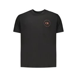 Calvin Klein Schwarzes Baumwoll-Herren-T-Shirt