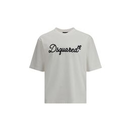 Dsquared2 Dsquared&sup2; Wei&szlig;es Baumwoll-T-Shirt