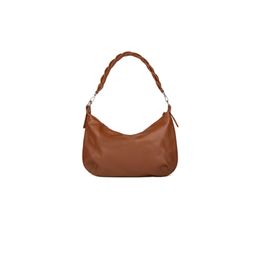 Giulia Monti Schultertasche Sattelbrown